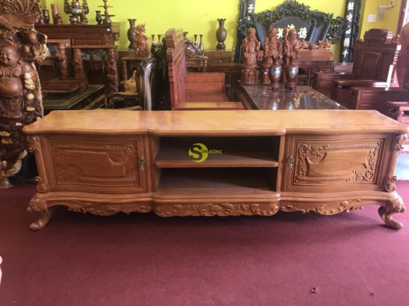 Những mẫu tủ kệ tivi dành cho tivi lớn năm 2020