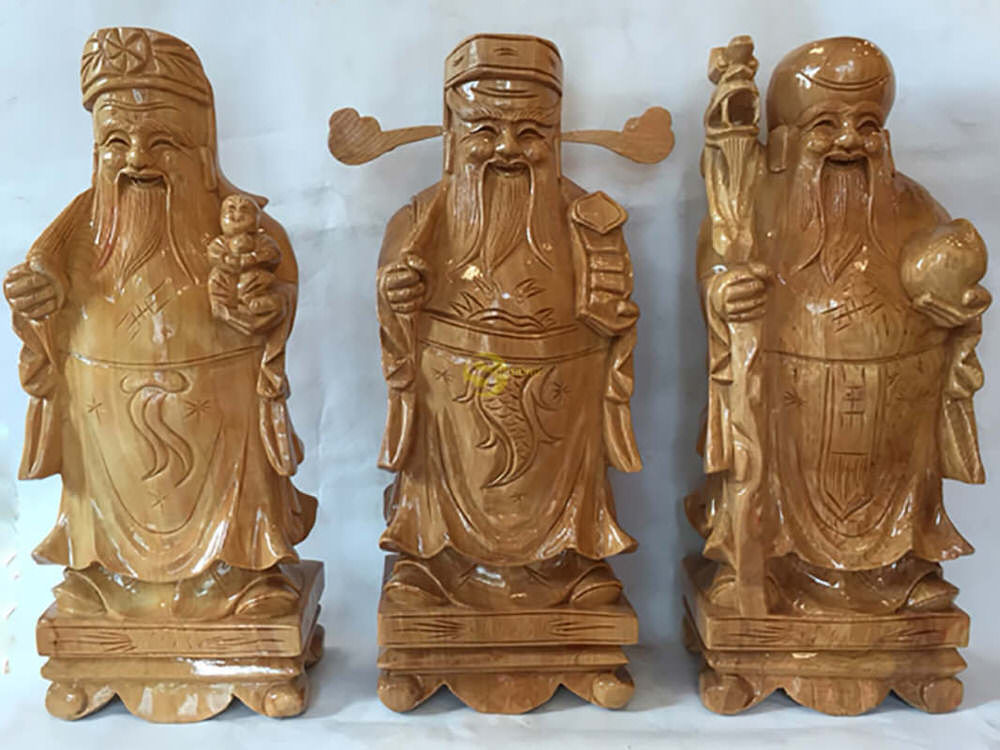 TOP tượng tam đa bằng gỗ chuẩn phong thủy năm 2020 - Nội thất sơn đông